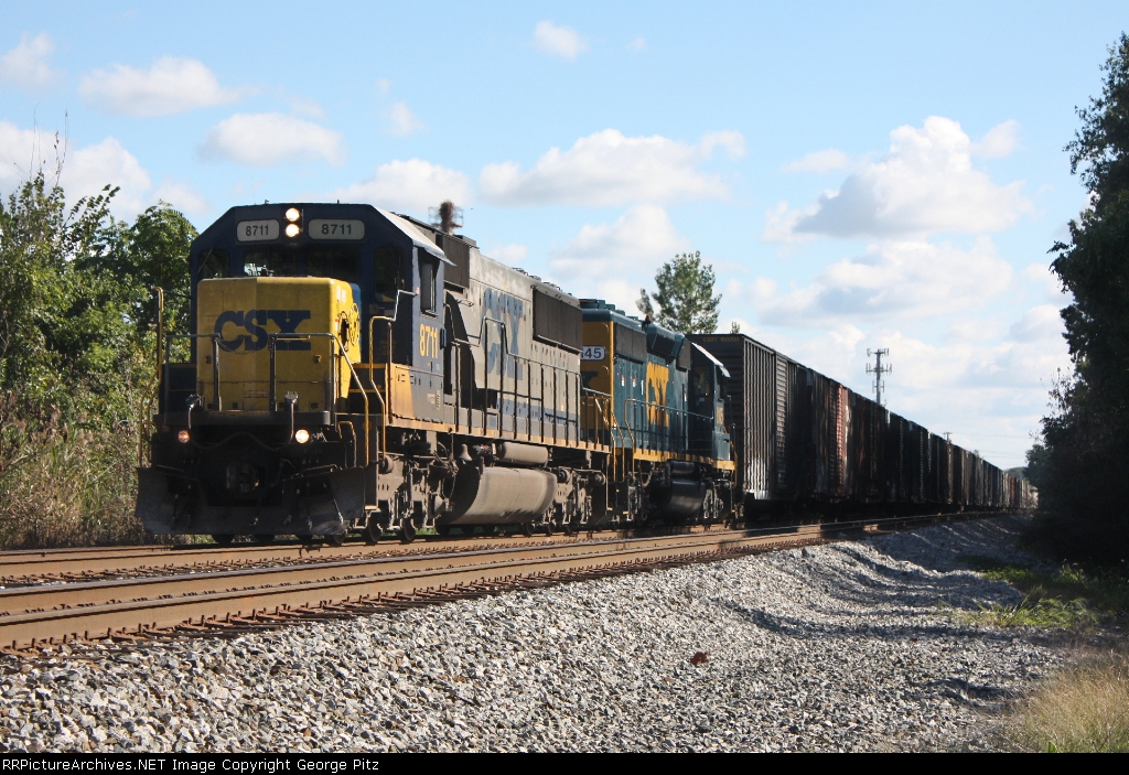 CSX 8711 and 8145 at Rosedale, MD